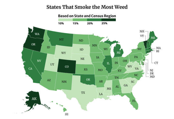 Marijuana Statistics in the US: Cannabis Use & Abuse (2024 Data Update ...